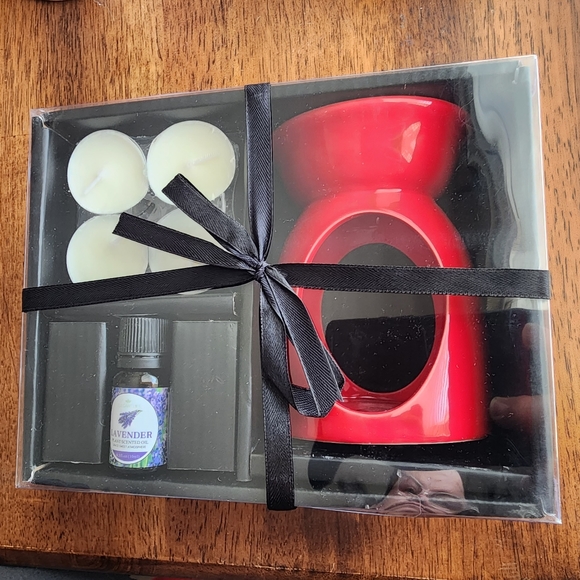 Accents | Ceramic Oil Burnerwax Burner Set Tealight Candle ...